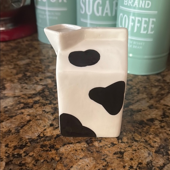 Other | Cow Print Ceramic Milk Carton Vase | Poshmark